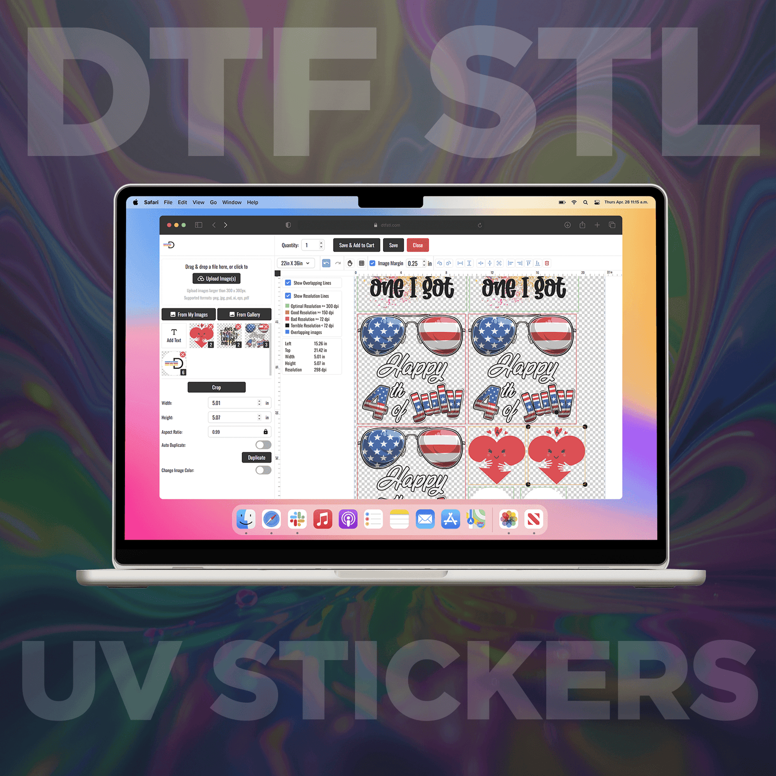 UV DTF Stickers By Size (New) – DTF STL